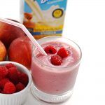 Raspberry Peach Smoothie - A Pinch of Healthy