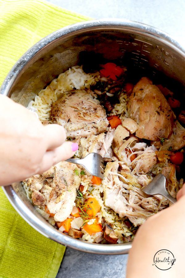 Easy Instant Pot Chicken and Rice Recipe - A Pinch of Healthy