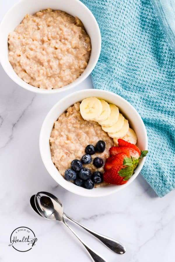 Delicious Instant Pot Oatmeal Recipe (2 methods) - A Pinch of Healthy