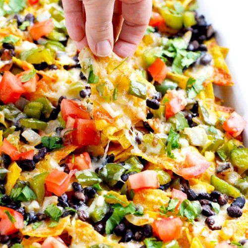 Vegetarian Nachos (with Cabot Cheese) - A Pinch of Healthy
