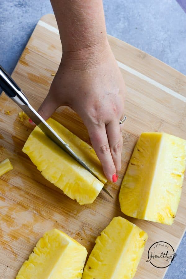 How to Cut a Pineapple (3 ways!) - A Pinch of Healthy