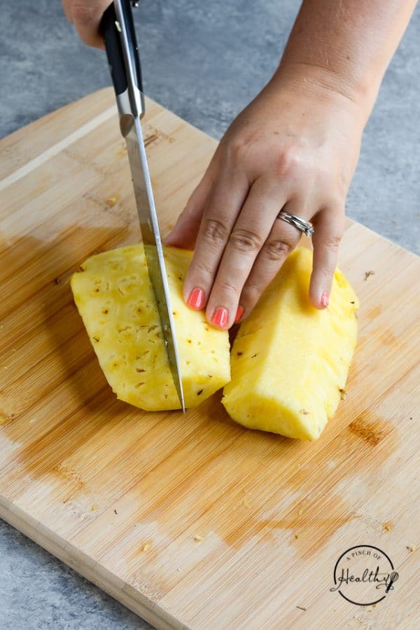 How to Cut a Pineapple (3 ways!) - A Pinch of Healthy