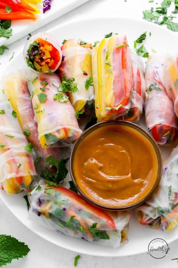 Spring Rolls (Vegan, easy, delicious) - A Pinch of Healthy