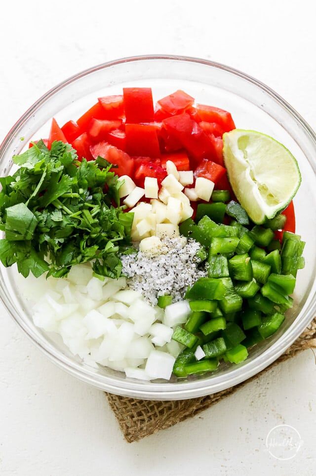 Pico de Gallo (fresh dip, topping) - A Pinch of Healthy
