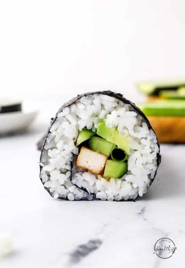 Simple Vegan Sushi Recipe - A Pinch of Healthy