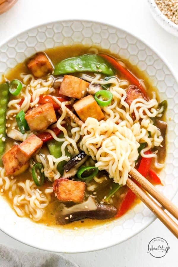 Vegan Ramen Recipe - A Pinch of Healthy