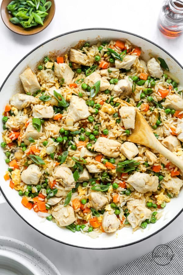 Chicken Fried Rice {better than take-out!} - A Pinch of Healthy