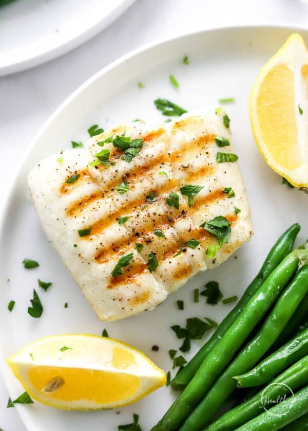 Grilled Halibut Recipe - A Pinch of Healthy