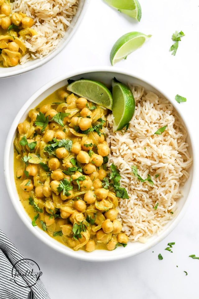 Chickpea Curry Recipe - A Pinch of Healthy
