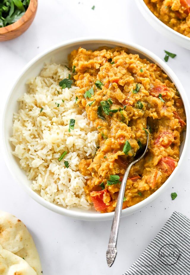 Red Lentil Dal (Masoor Dal Recipe) - A Pinch of Healthy