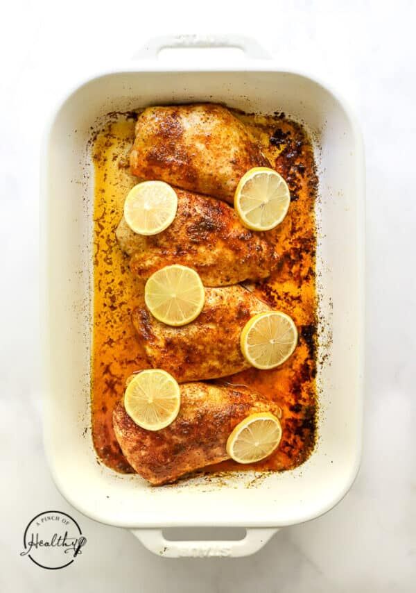 Simple Oven Baked Chicken Breast Recipe - A Pinch of Healthy