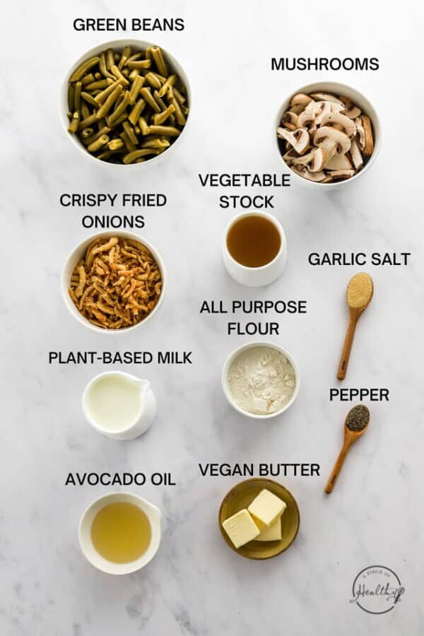 Vegan Green Bean Casserole - A Pinch of Healthy