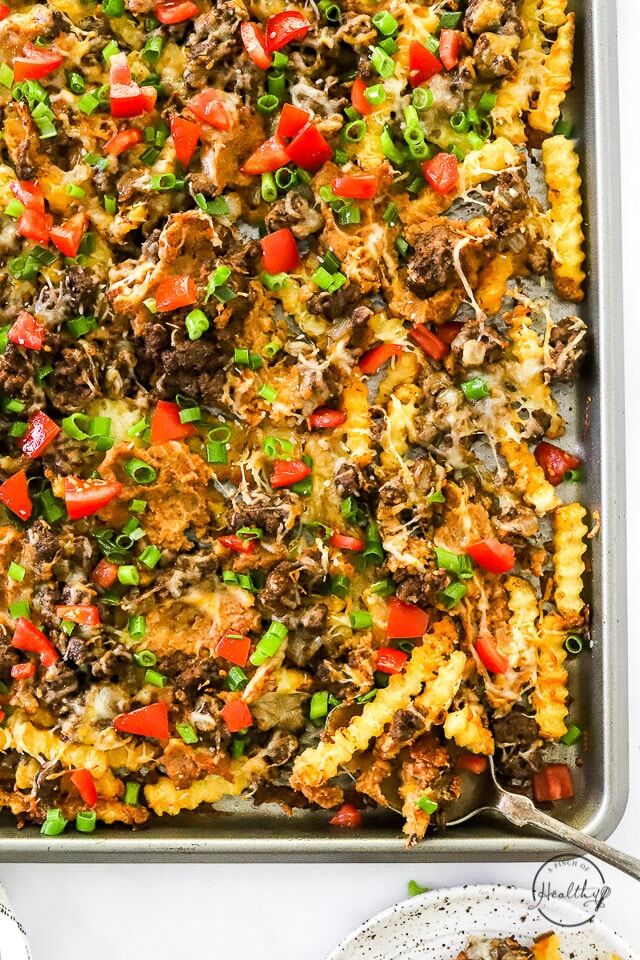 Loaded Nacho Fries - A Pinch of Healthy