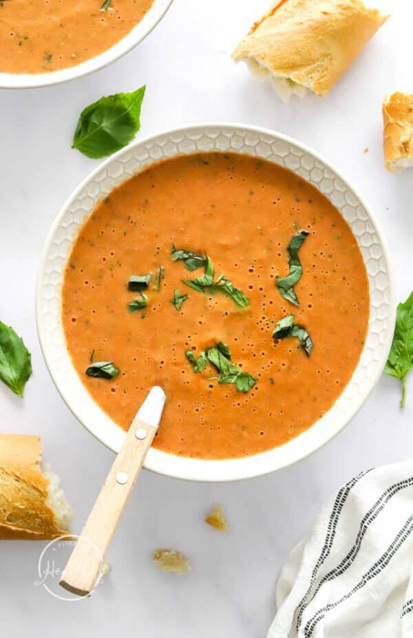 Vegan Tomato Soup - A Pinch of Healthy