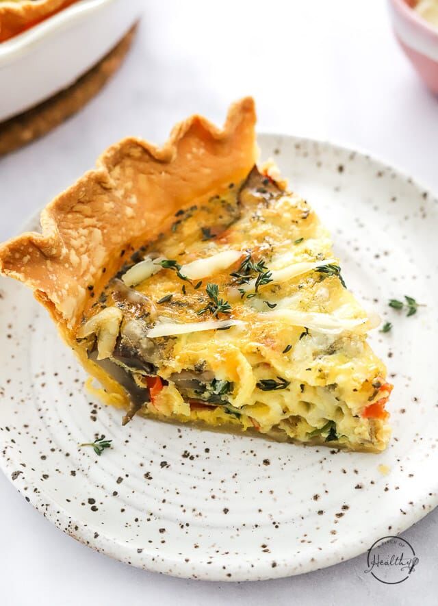 The Best Vegetarian Quiche (easy, delicious breakfast) - A Pinch of Healthy