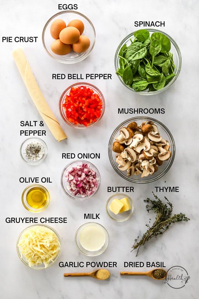 The Best Vegetarian Quiche (easy, delicious breakfast) - A Pinch of Healthy