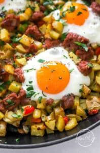 Corned Beef Hash (and eggs!) - A Pinch of Healthy