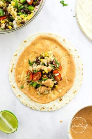 Bean Burritos (vegan) - A Pinch of Healthy