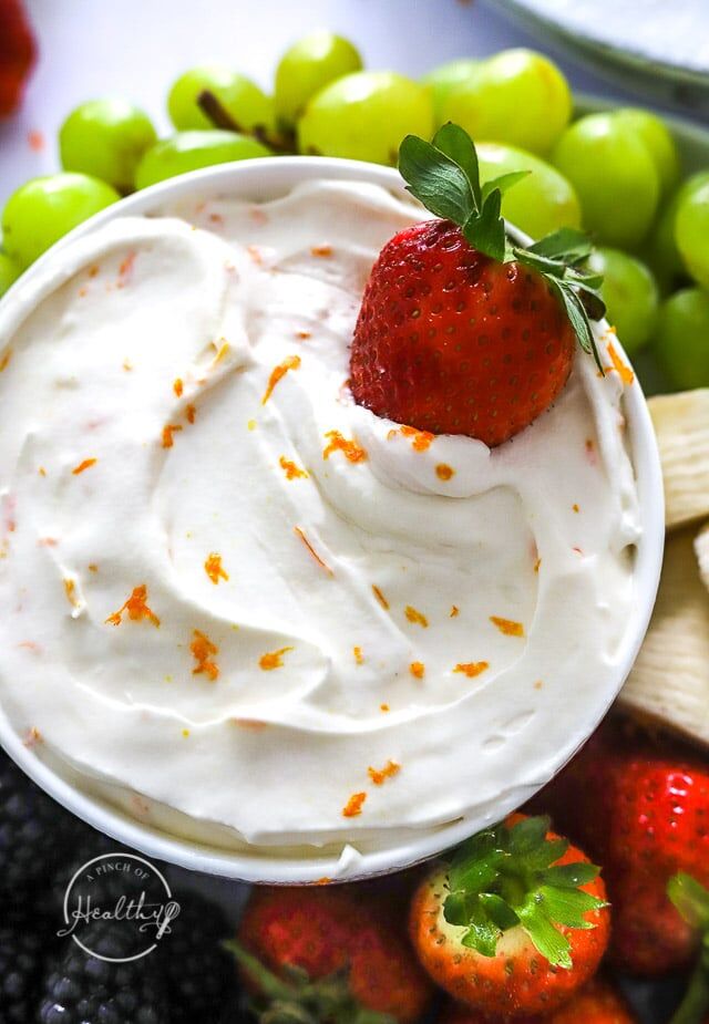 Fruit Dip (dessert dip) - A Pinch of Healthy