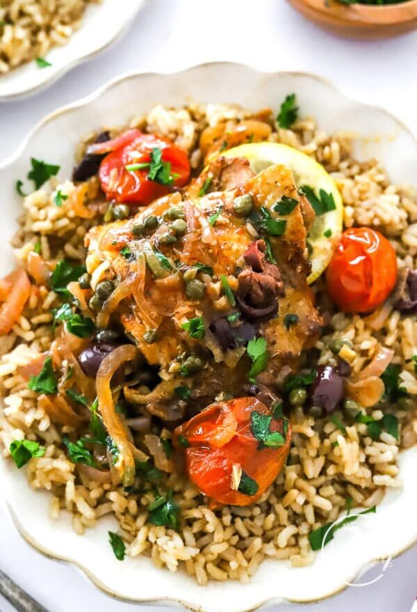 Mediterranean Chicken Recipe - A Pinch of Healthy