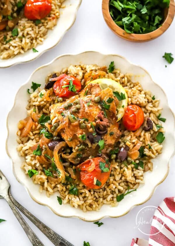 Mediterranean Chicken Recipe - A Pinch of Healthy