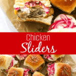 Chicken Sliders Recipe (game day appetizer) - A Pinch of Healthy