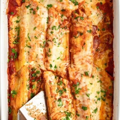Classic Cheese Manicotti (Perfect Comfort Food!) - A Pinch of Healthy