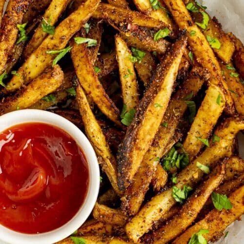 Air Fryer Cajun Fries - A Pinch of Healthy