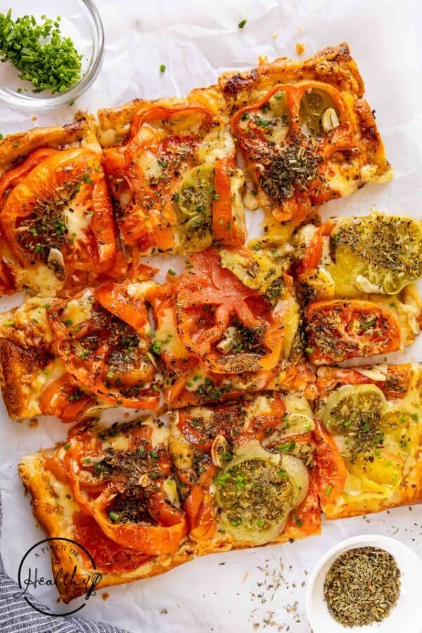 Tomato Tart - A Pinch of Healthy