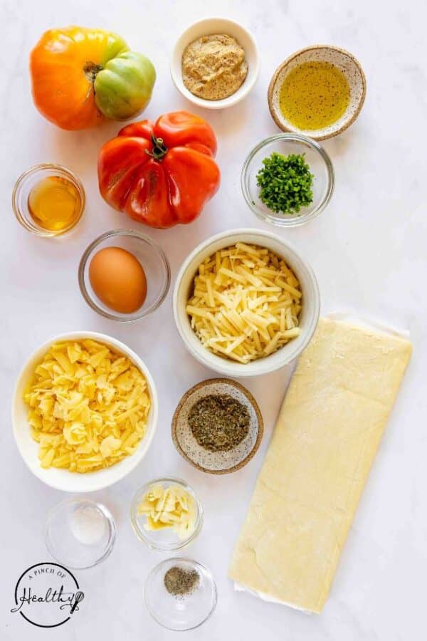 Tomato Tart - A Pinch of Healthy
