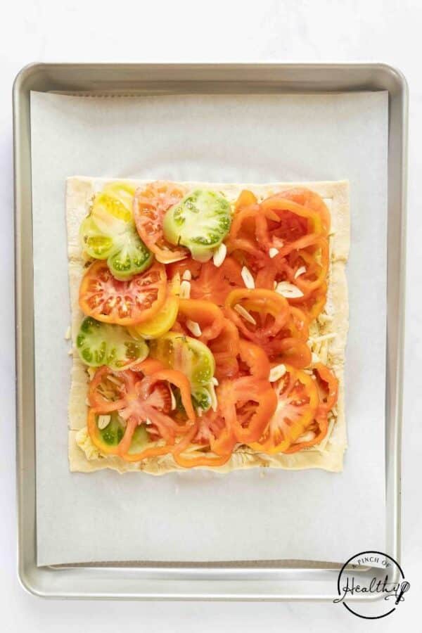 Tomato Tart - A Pinch of Healthy