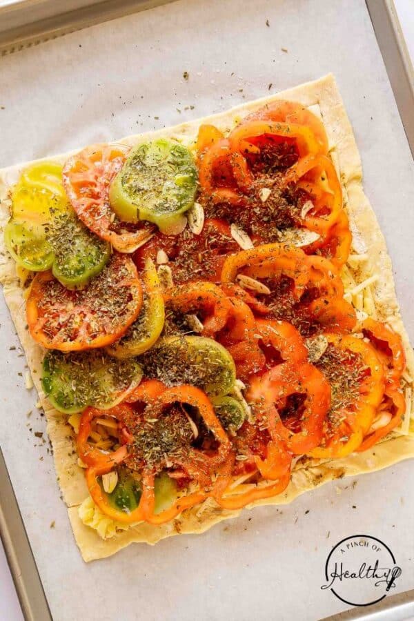 Tomato Tart - A Pinch of Healthy