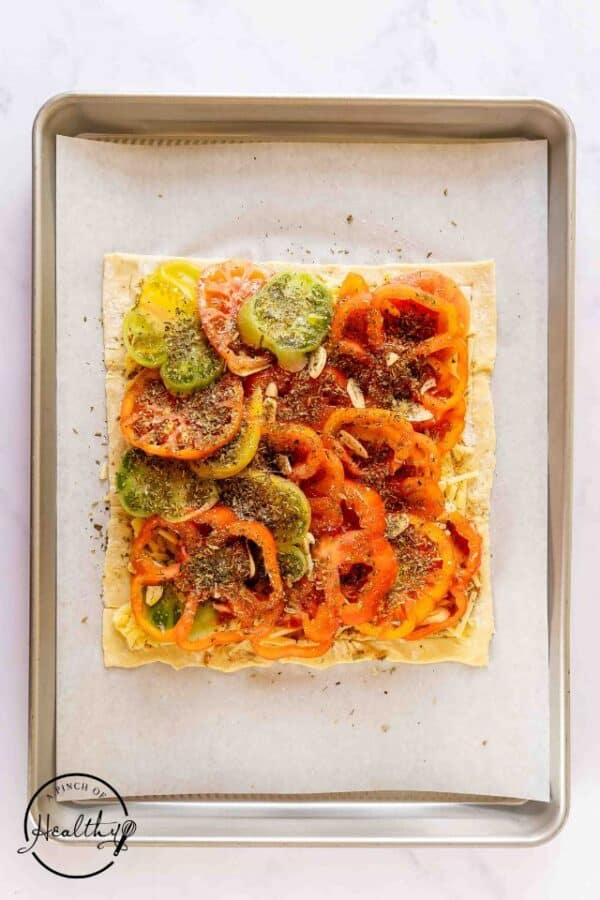 Tomato Tart - A Pinch of Healthy