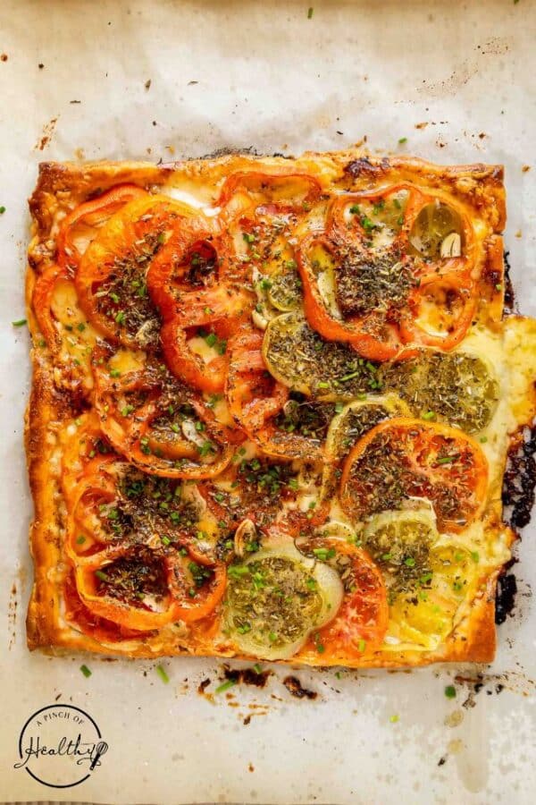 Tomato Tart - A Pinch of Healthy