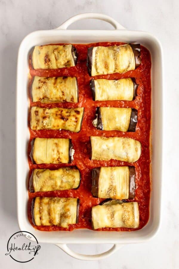 Eggplant Rollatini Recipe - A Pinch of Healthy