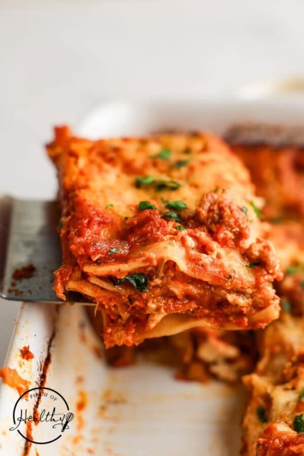 Homemade Lasagna - A Pinch of Healthy