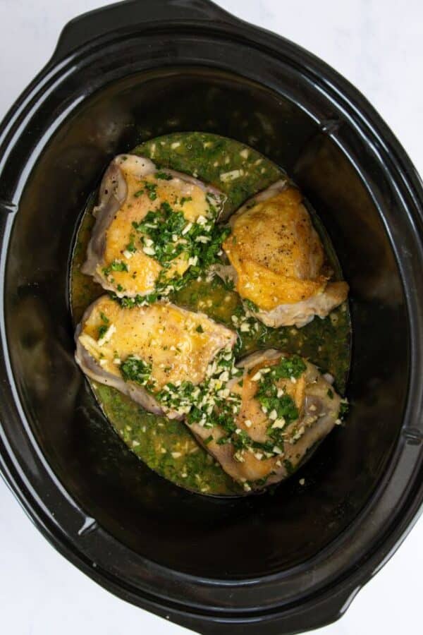 Crock Pot Chicken Thighs - A Pinch of Healthy